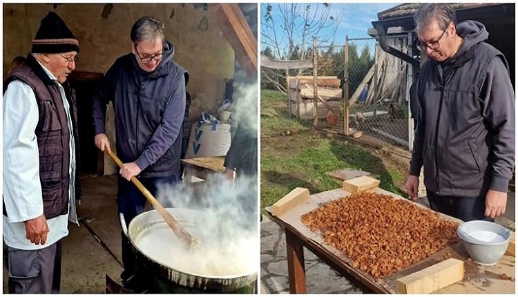 📷 ВУЧИЌ ПОКАЖА КАКО СЕ ТОПАТ ЧВАРКИ „Семејството е столб, обичаите нѐ ...